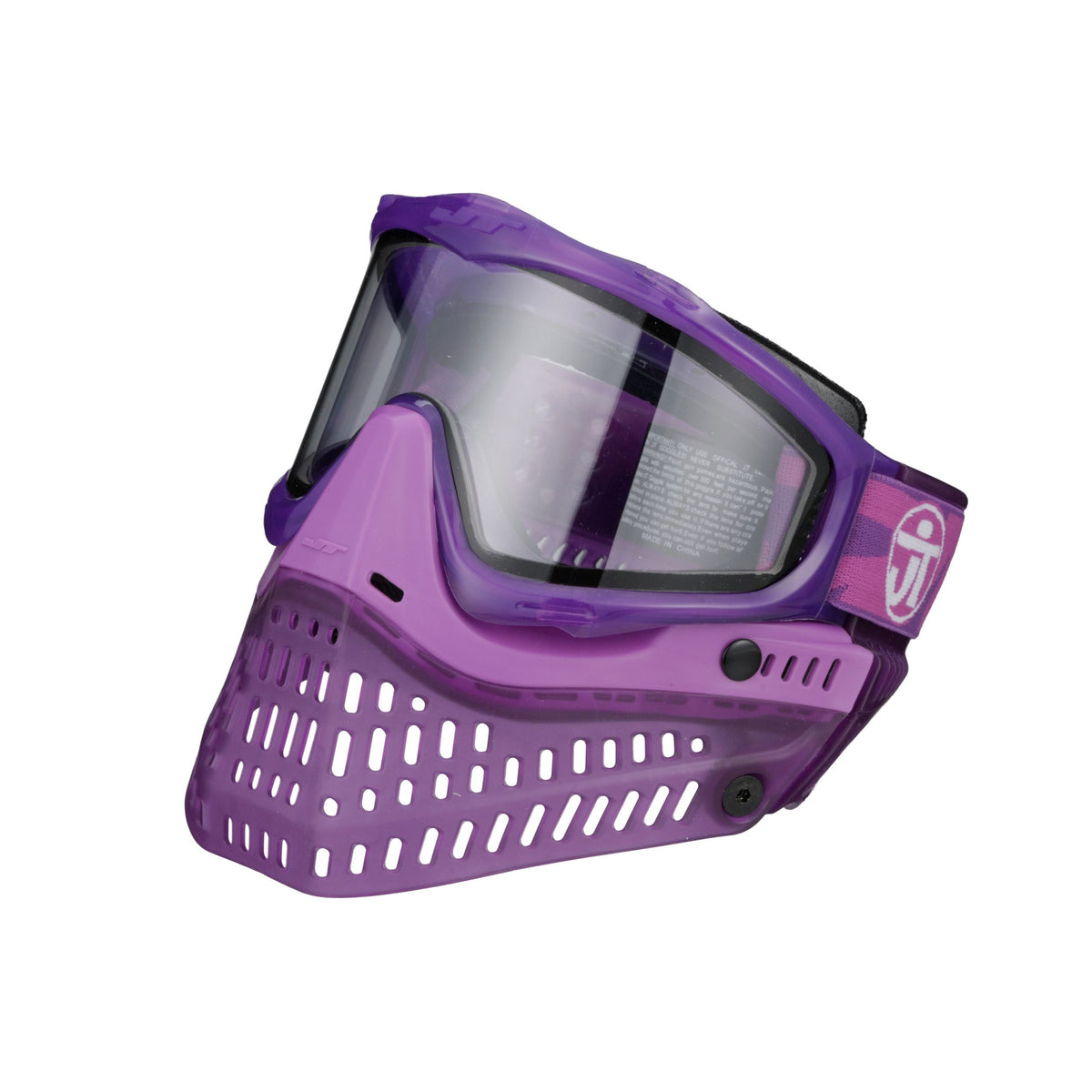 JT Proflex LE Mask - Feb Birthstone Ice - Amethyst W/Magnet Chin Strap ...