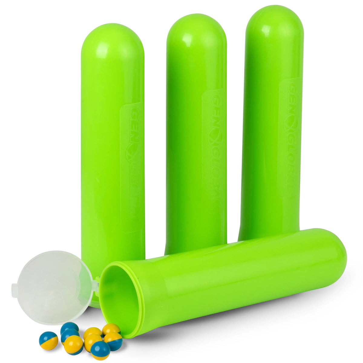 Gen-X Global 140 Round Pod - Lime Green - 4-Pod – Paintball Wizard