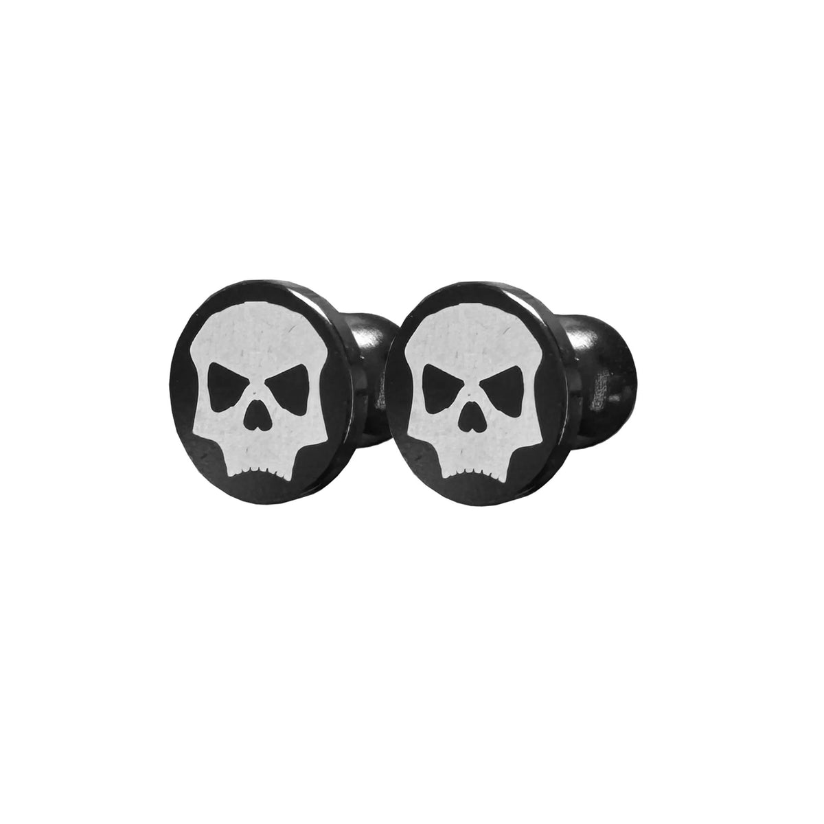 Infamous JT Proflex Part - Skull Plugs - Aluminum Anodized - Black ...