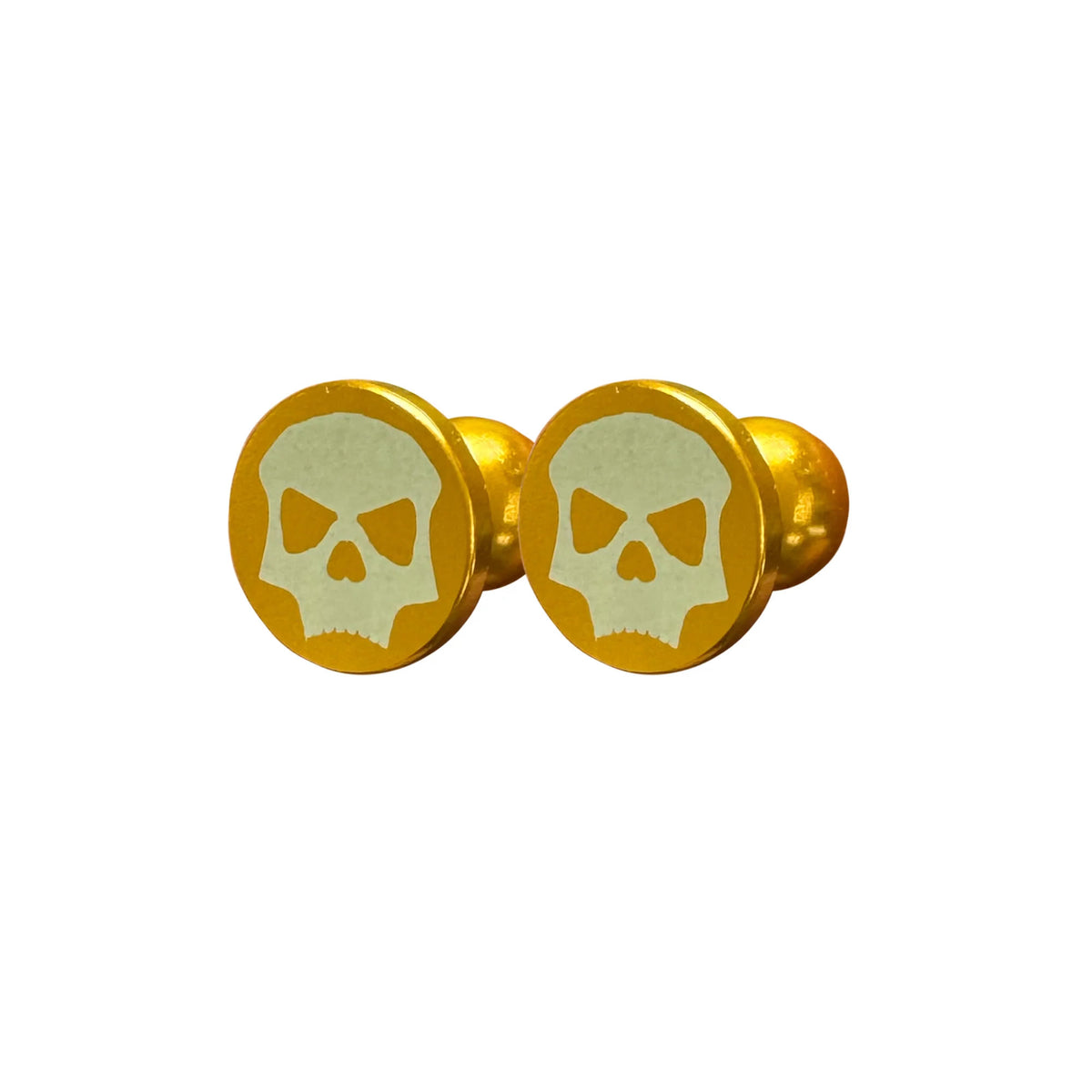 Infamous JT Proflex Part - Skull Plugs - Aluminum Anodized - Gold ...
